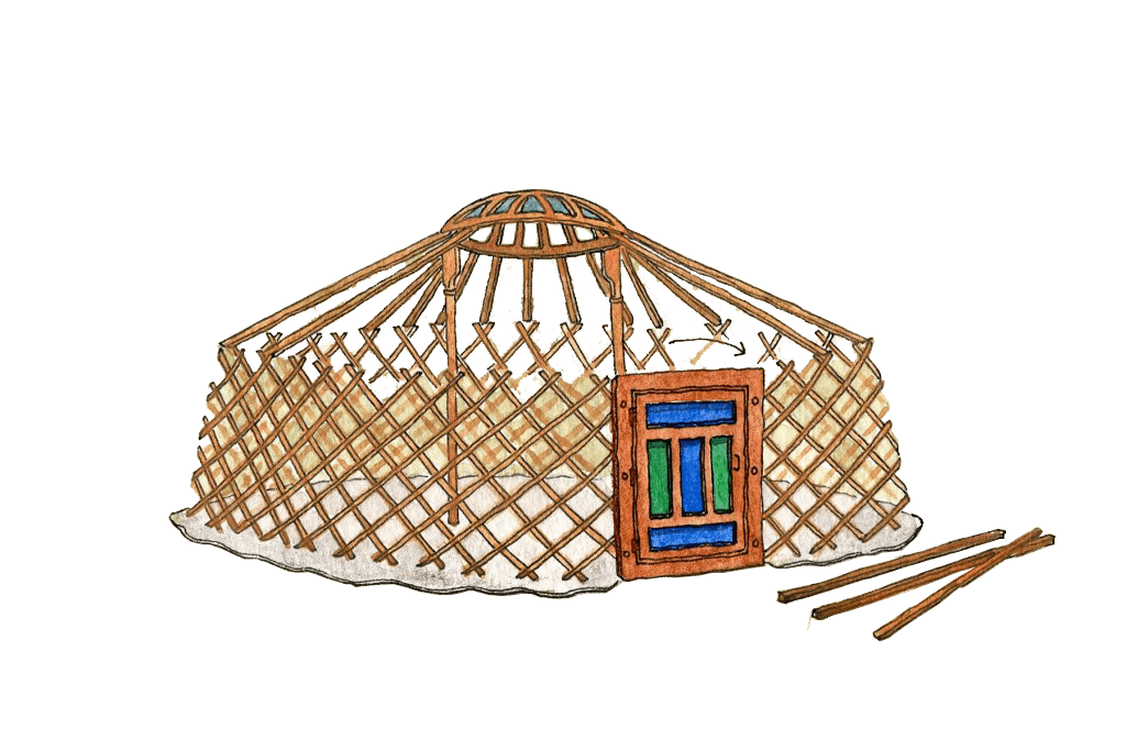 Anatomy of a yurt – Yurt Asia | Vander Yurts